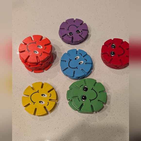 Toys | Colorful Smiley Face Interlocking Discs For Kids | Poshmark